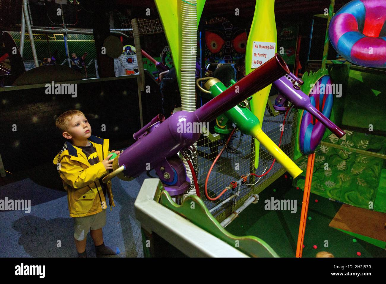 Master Blaster ball blasting arena at Woodlands family theme park ...