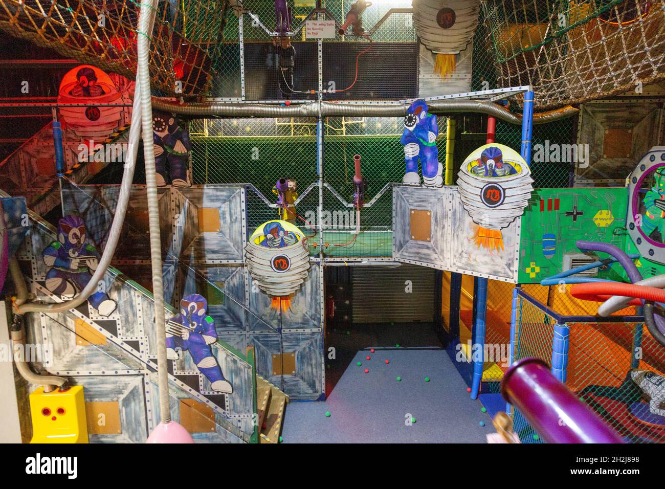 Master Blaster ball blasting arena at Woodlands family theme park ...