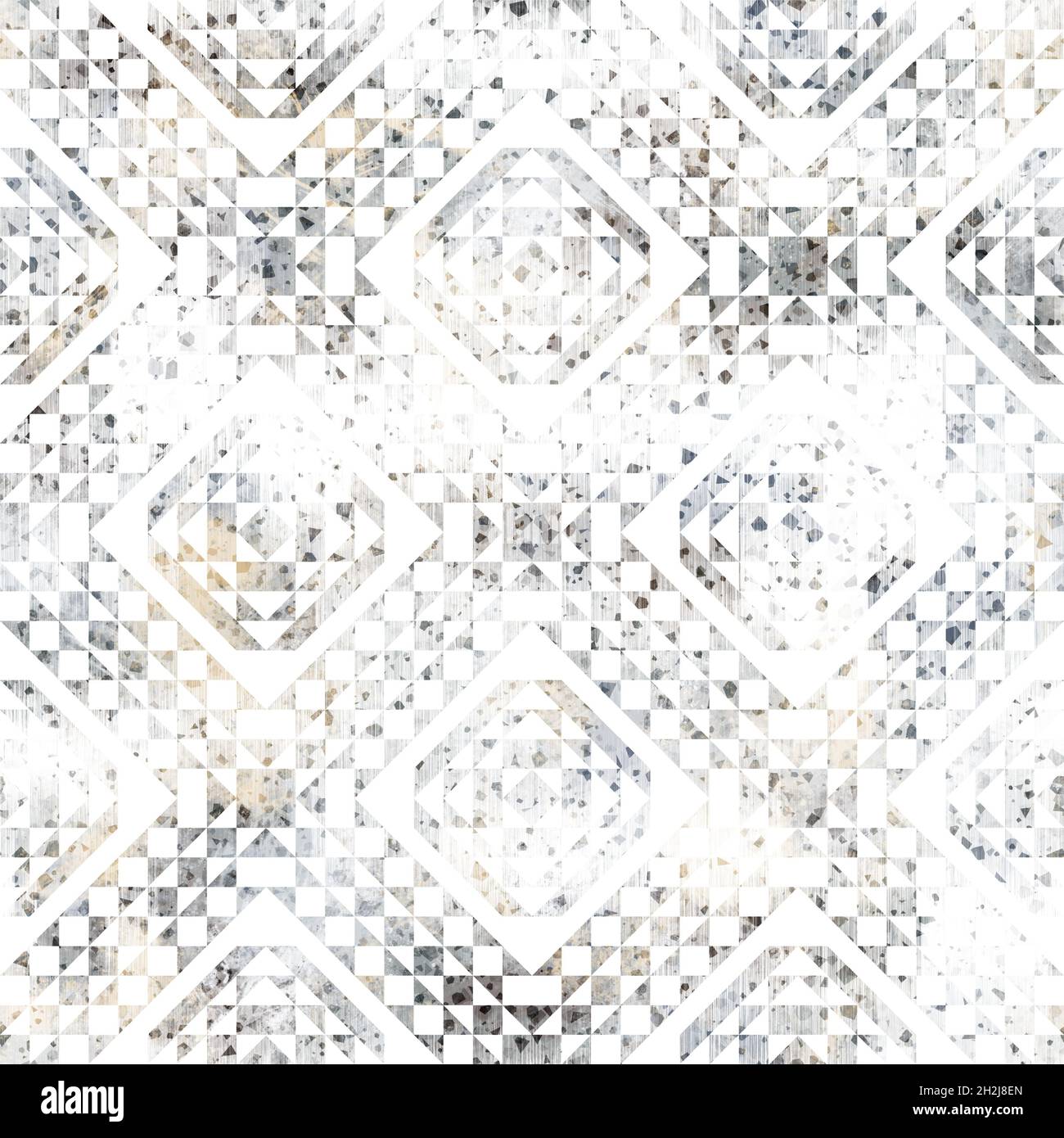 Seamless neutral and white grungy classic abstract surface pattern ...