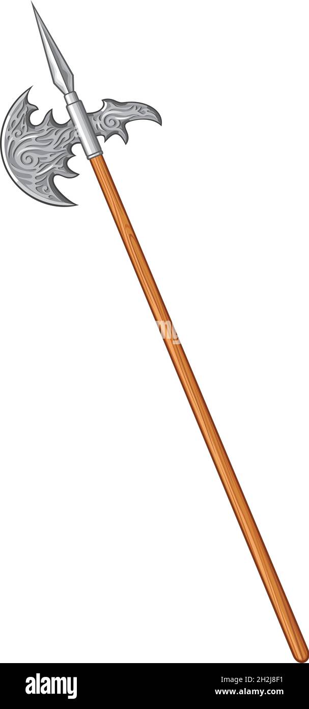 Ancient weapon halberd Stock Vector Images - Alamy