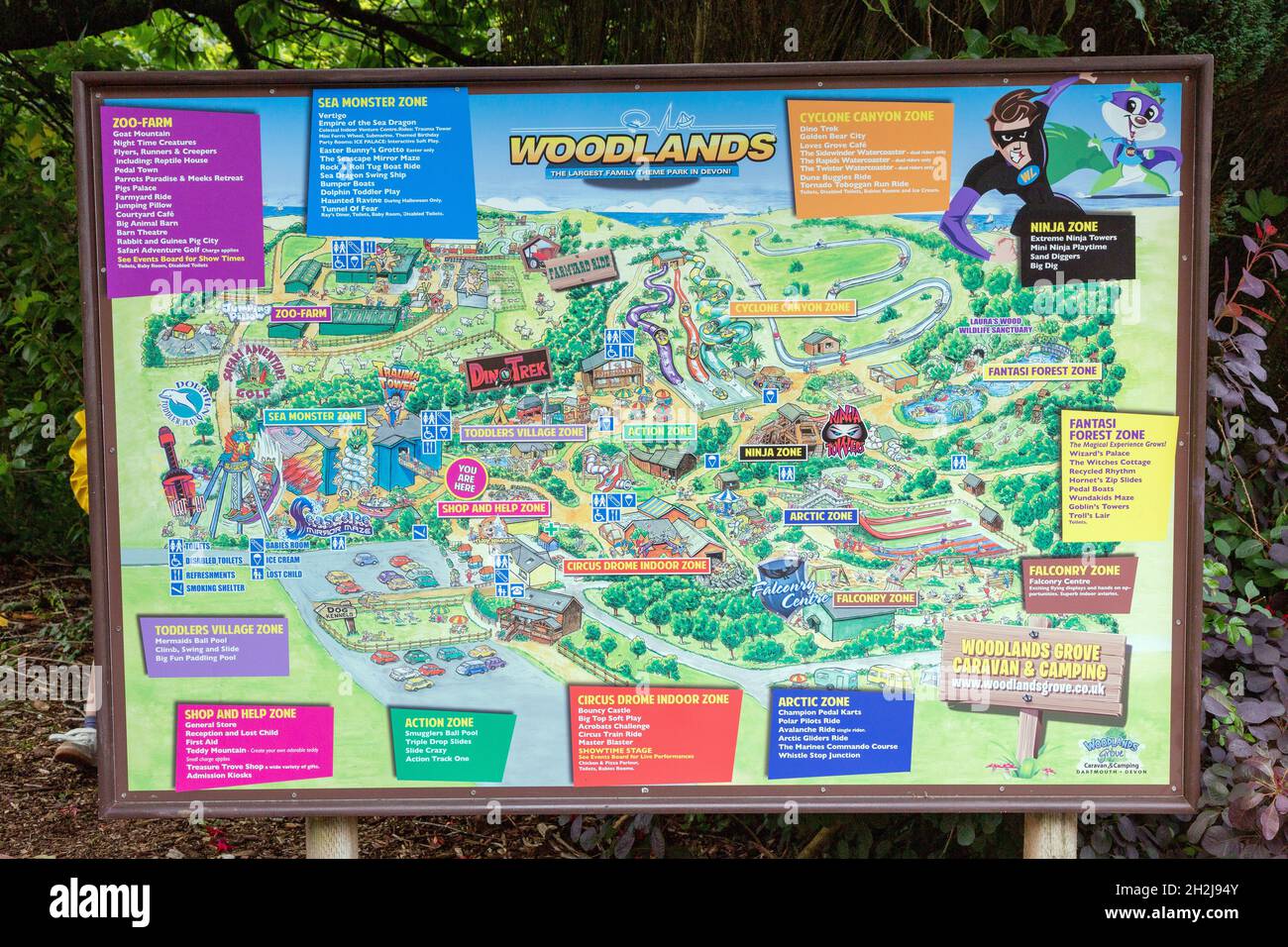 Woodlands Family Theme Park, Totnes, Devon, England, United Kingdom ...