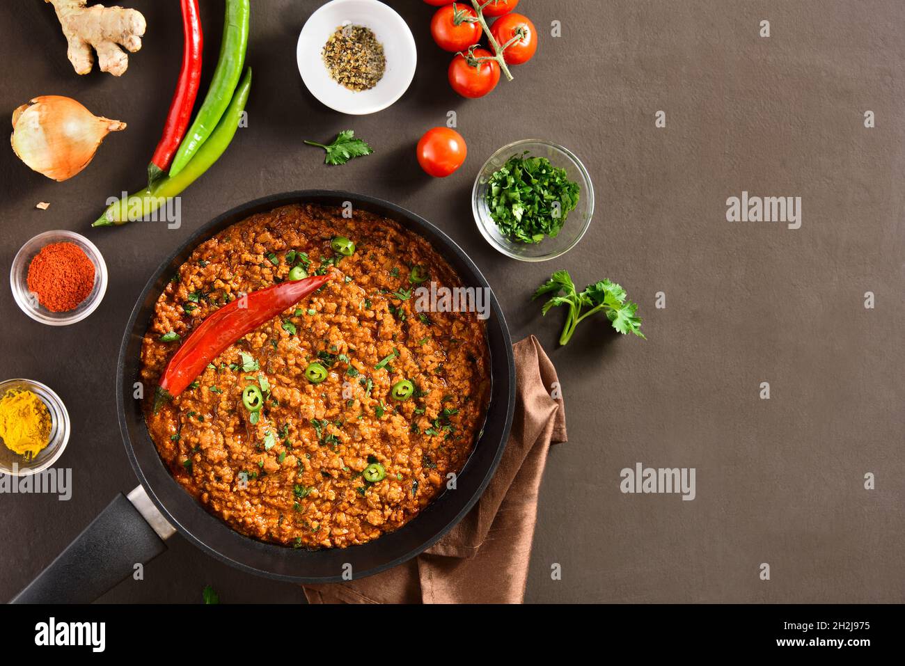 Keema with ground lamb hi-res stock photography and images - Alamy