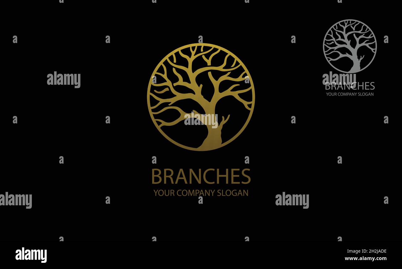 Tree Vector Logo Template. The tree is symbol of strength, longevity ...