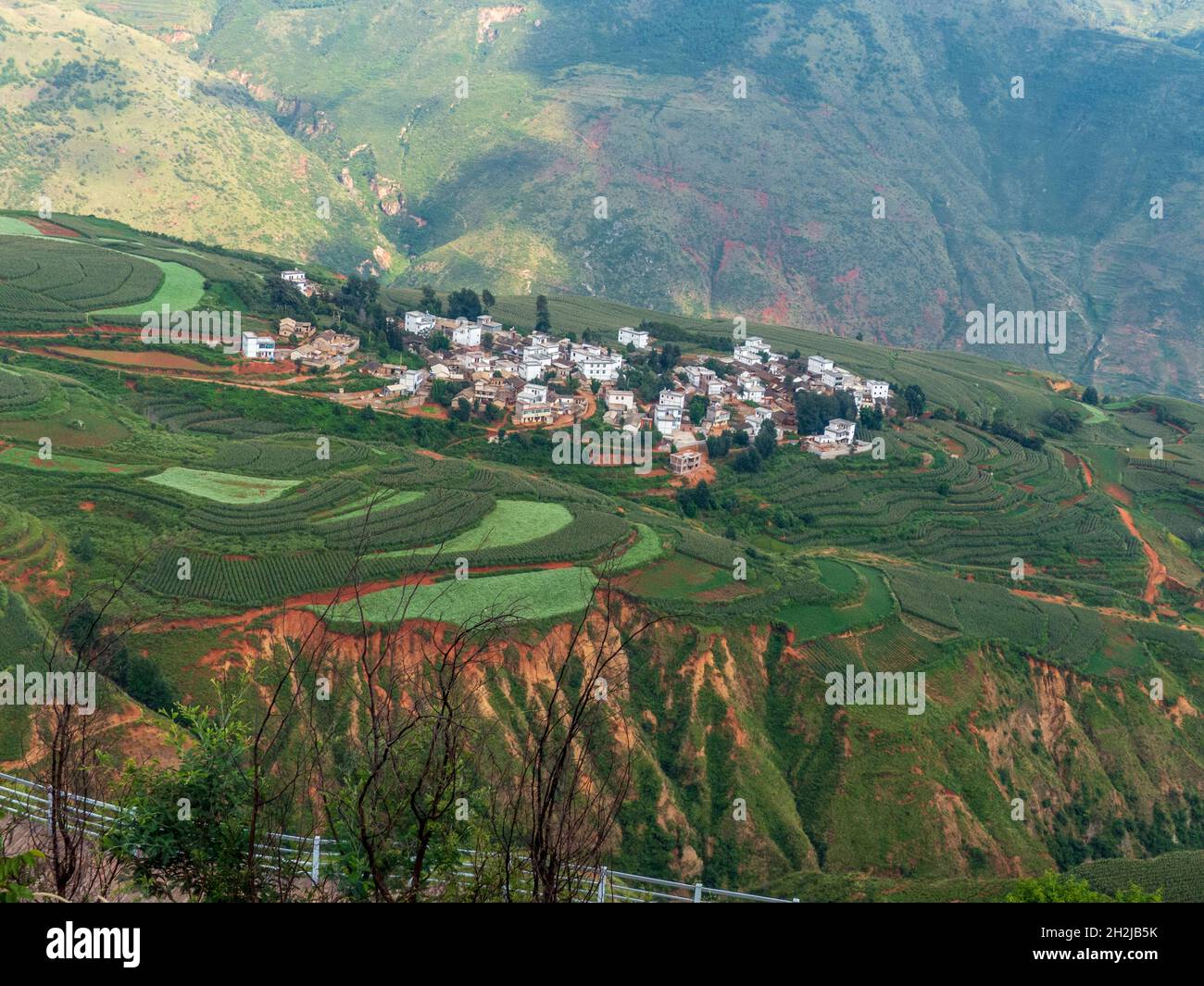 Honghe Hani village and Rice Terraces is the terrace located in the ...
