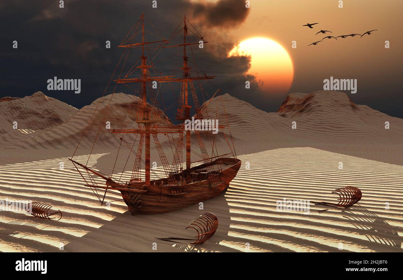 Ship Of The Desert Stock Photo - Alamy