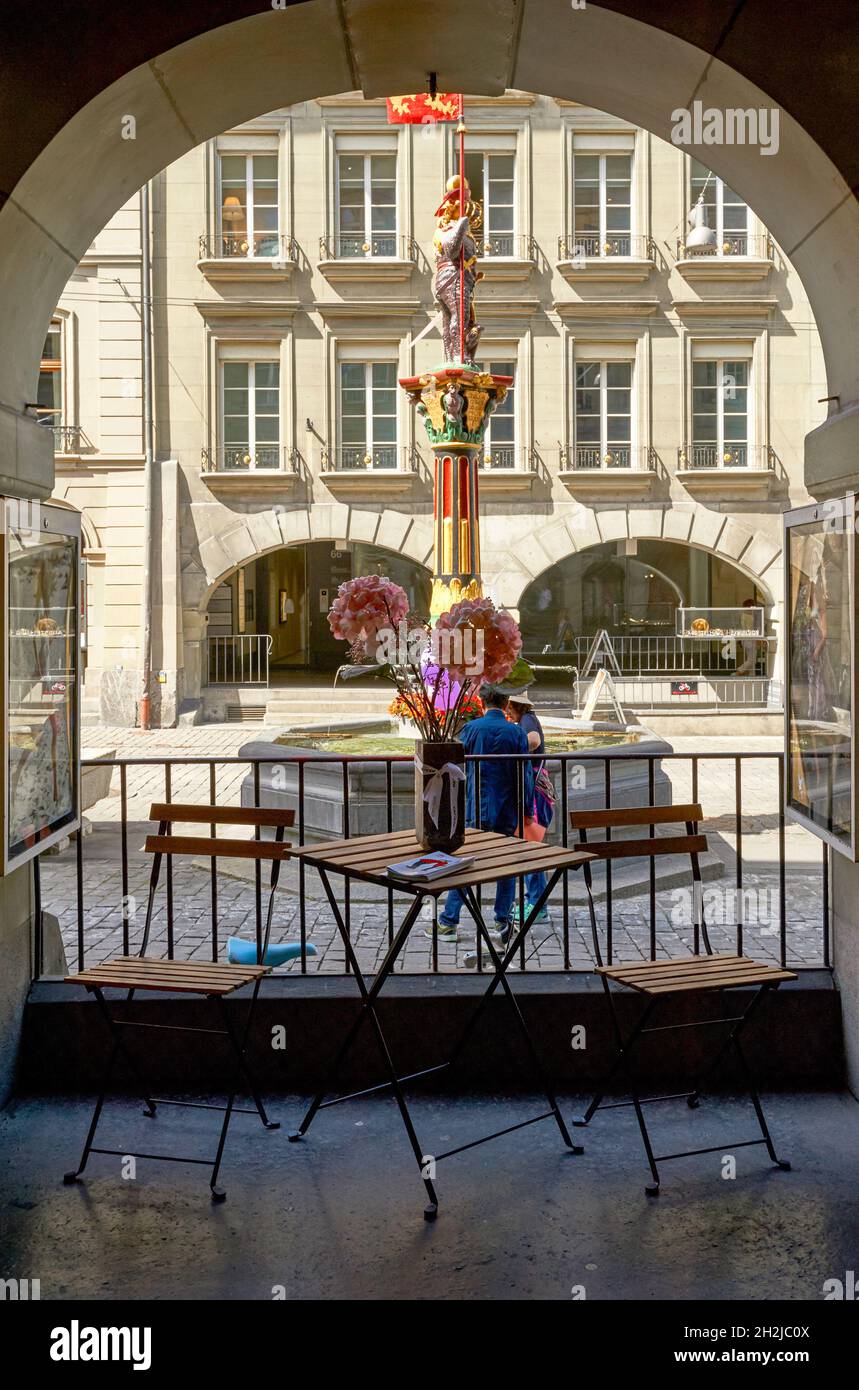 In the gallery in the city of Bern Stock Photo - Alamy