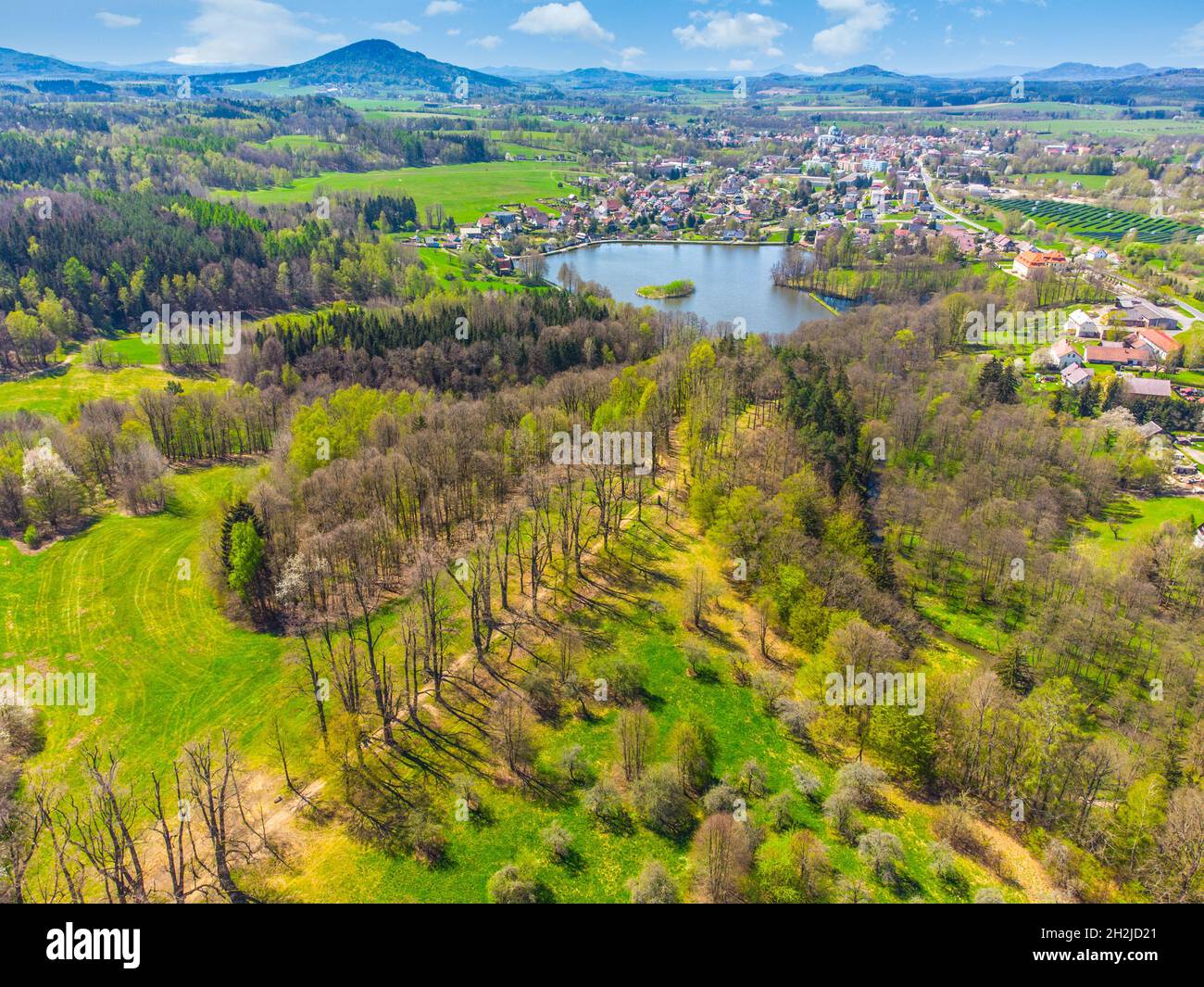 Rural landscape around Jablonne v Podjestedi Stock Photo - Alamy
