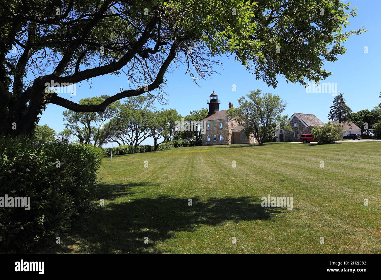 Old Field Lighthouse Long Island New York Stock Photo - Alamy