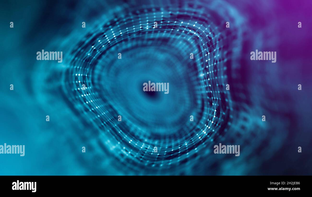 Time tunnel, computer generated abstract fractal background Stock Photo ...