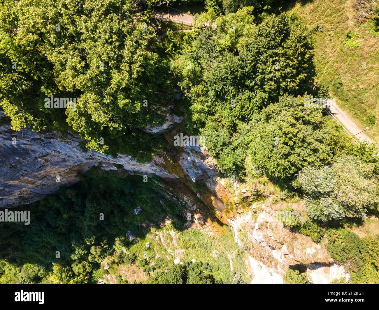 Amazing Aerial view of Stara Planina Mountain near village of Zasele ...