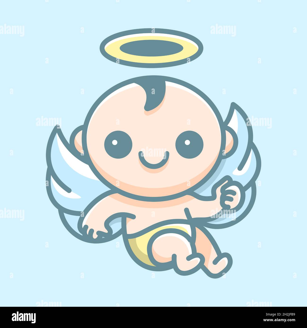 CUTE BABY ANGEL Stock Vector Image & Art - Alamy