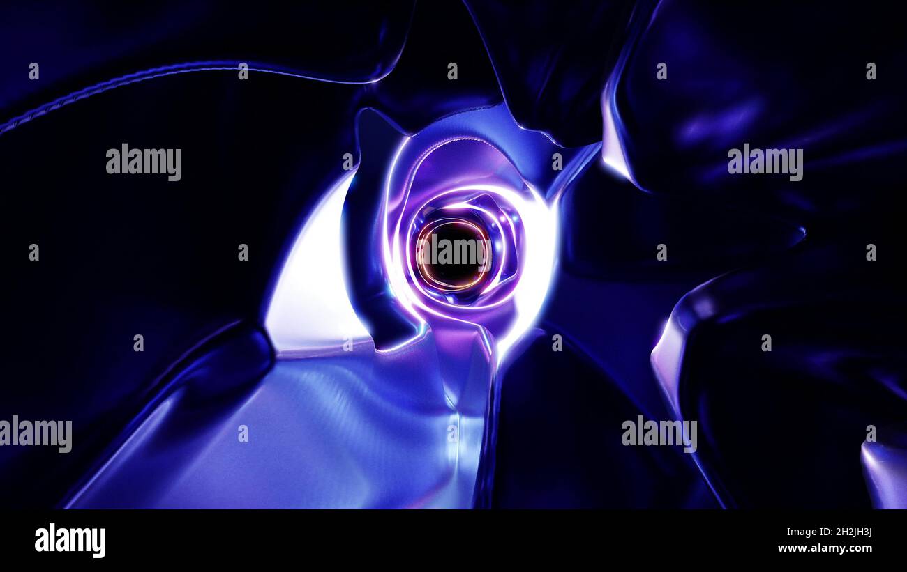 3d illustration of 4K UHD shapeless dark tunnel Stock Photo - Alamy