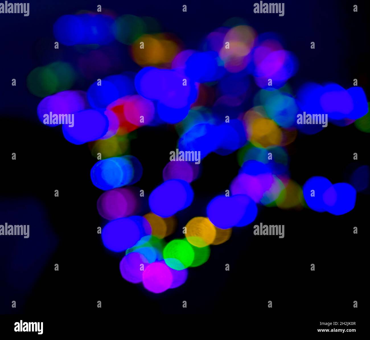 Abstract soft focus Lights on a dark night Stock Photo - Alamy