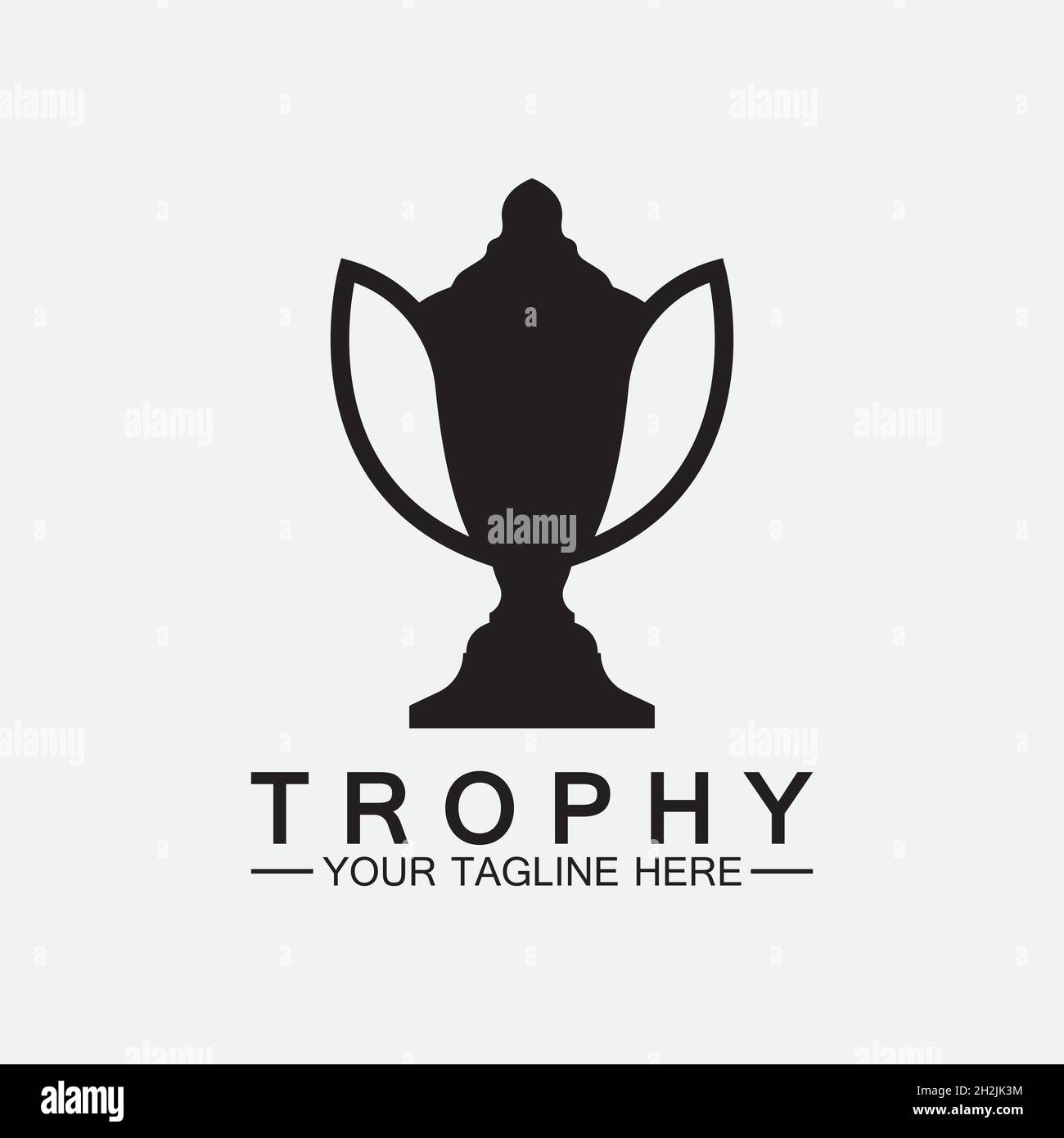 Trophy vector logo icon.champions trophy logo icon for winner award ...