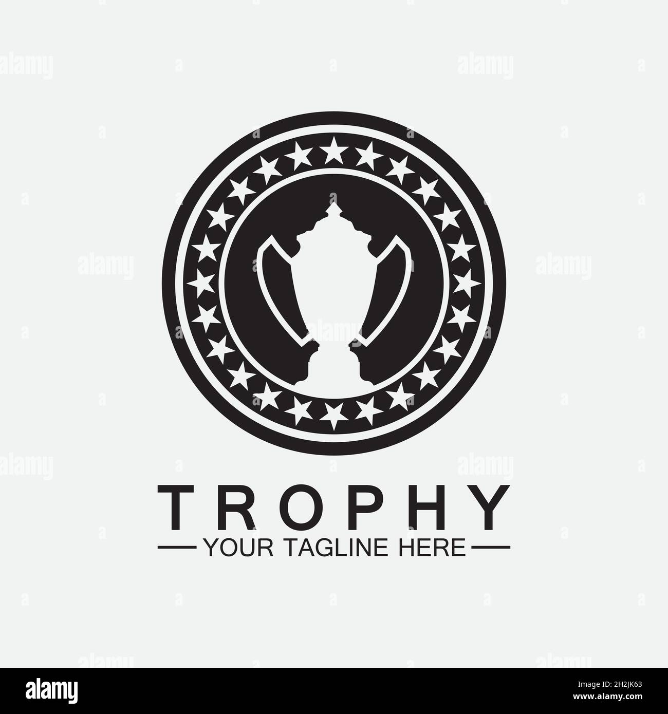 Trophy vector logo icon.champions trophy logo icon for winner award ...