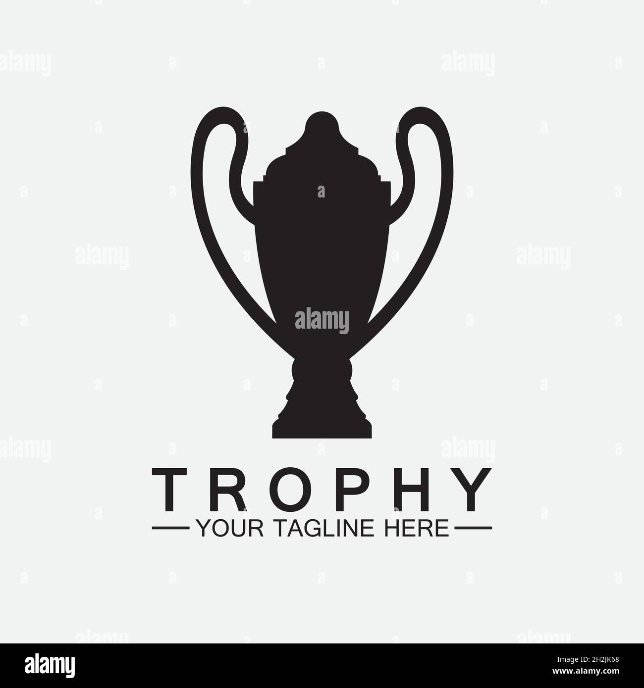 Trophy vector logo icon.champions trophy logo icon for winner award ...