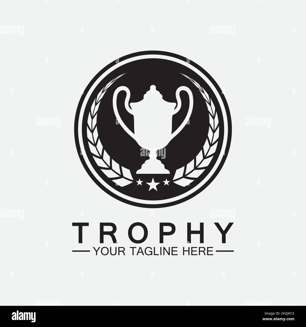 Trophy vector logo icon.champions trophy logo icon for winner award ...