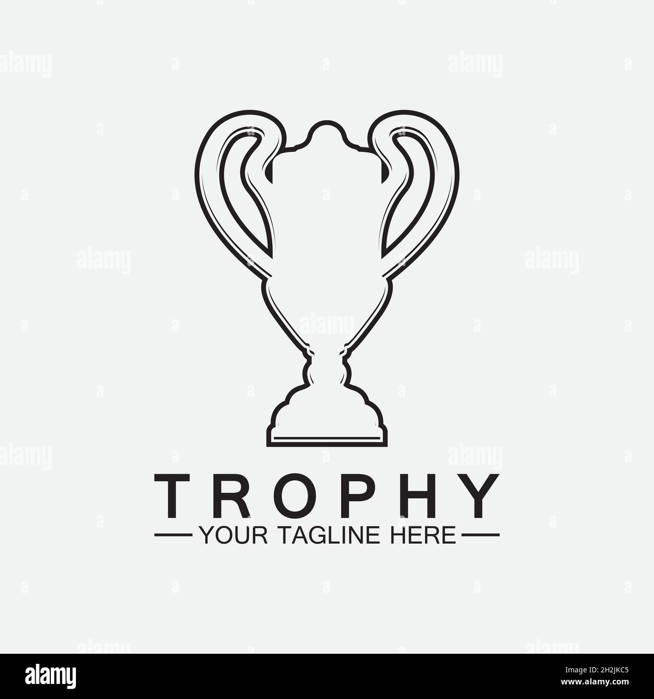 Trophy vector logo icon.champions trophy logo icon for winner award ...