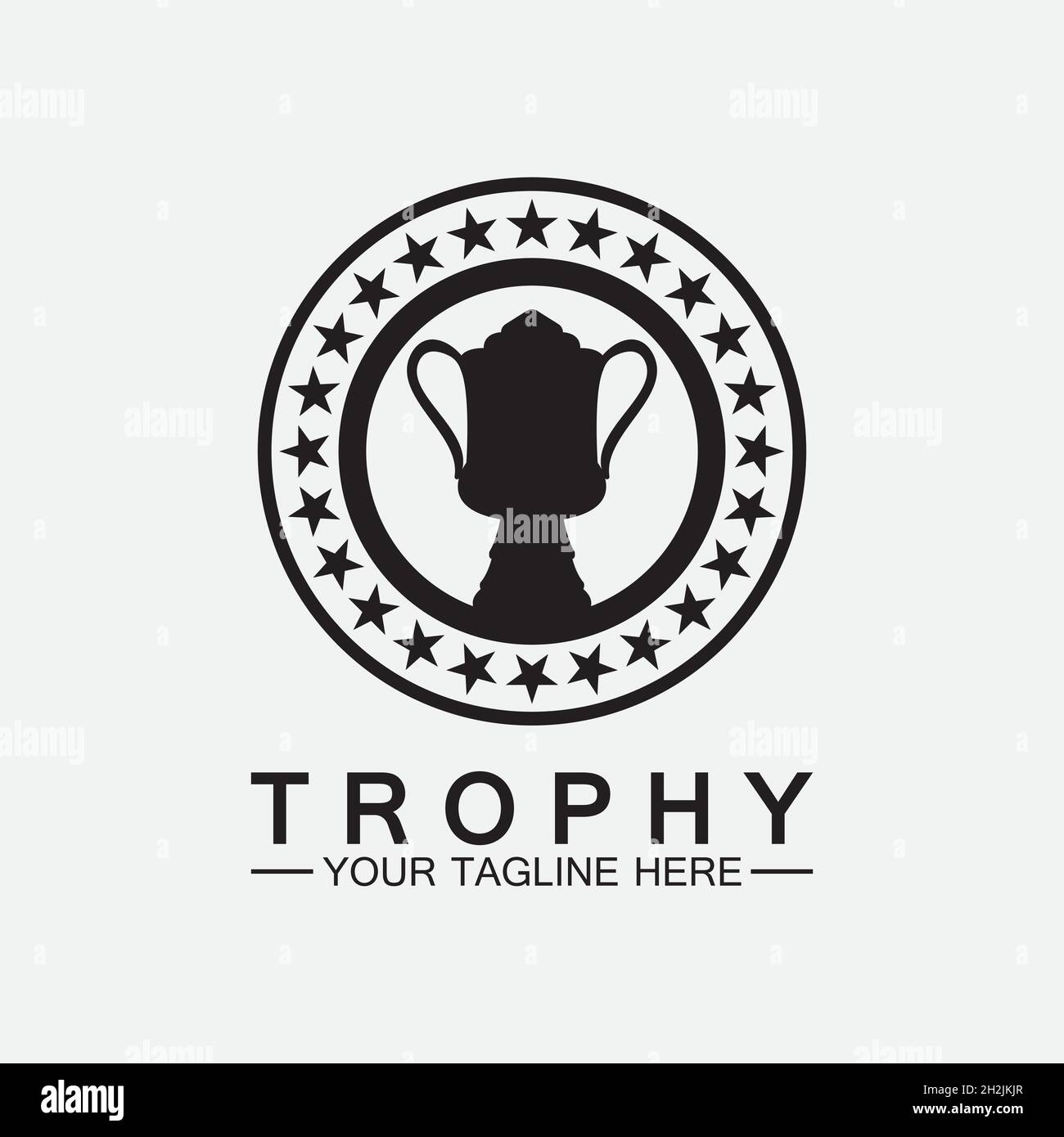 Trophy vector logo icon.champions trophy logo icon for winner award ...