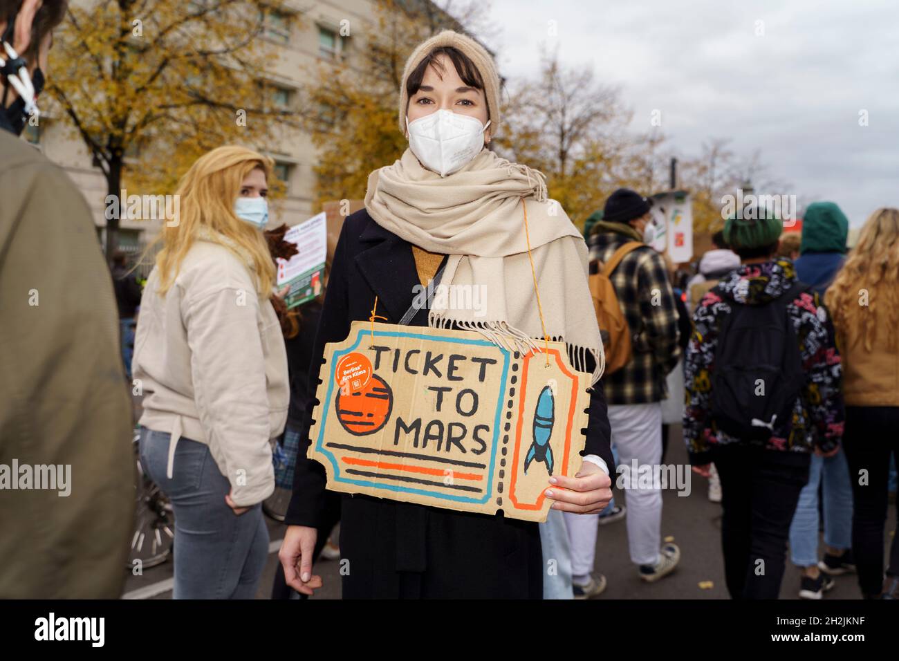 Climate demo in Berlin, Germany, 22 October 2021 Stock Photo - Alamy