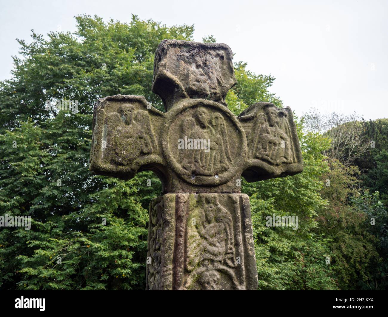 Eyam anglo saxon cross hi-res stock photography and images - Alamy