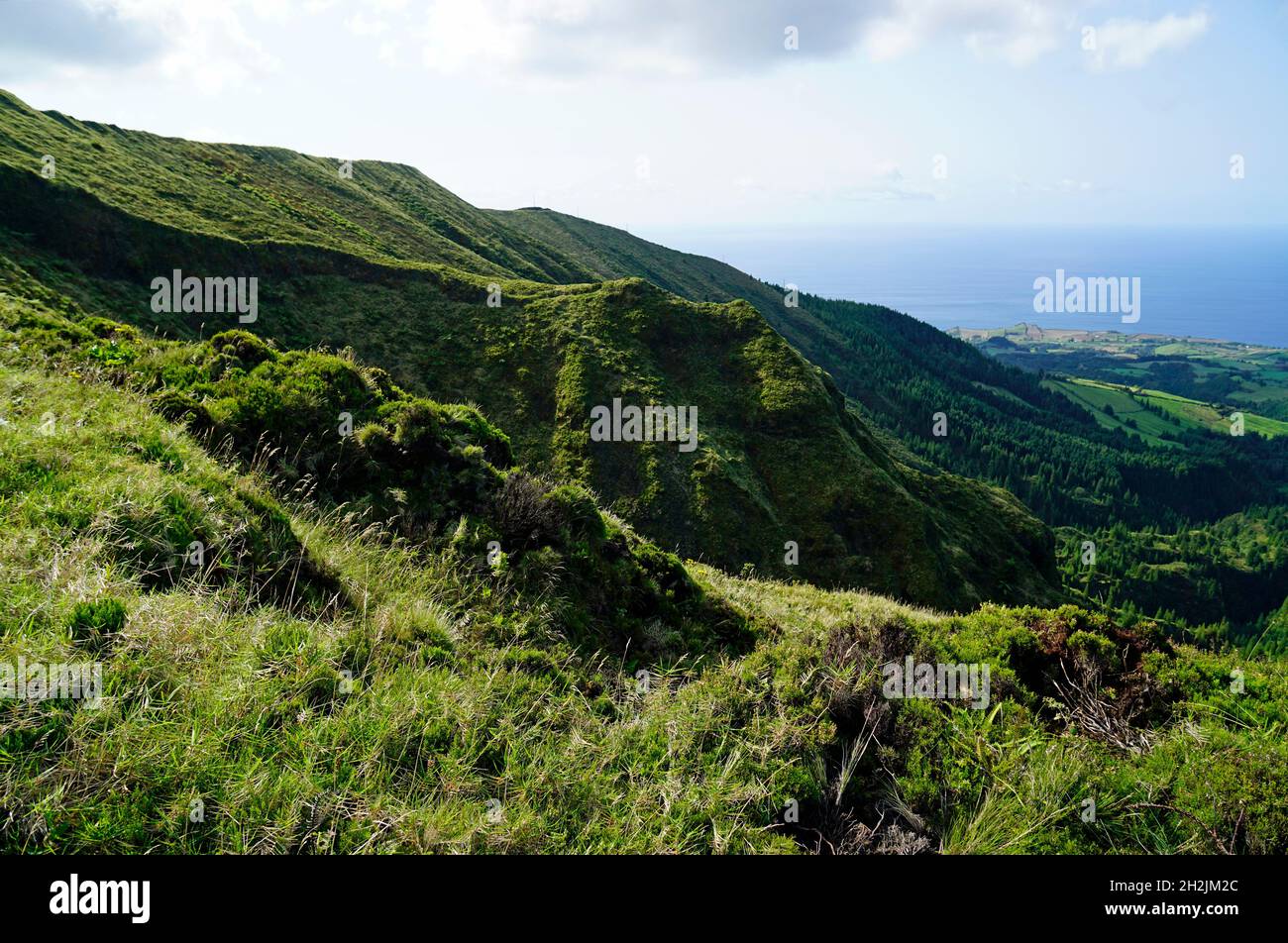 amazing landscape on the azores islands Stock Photo - Alamy