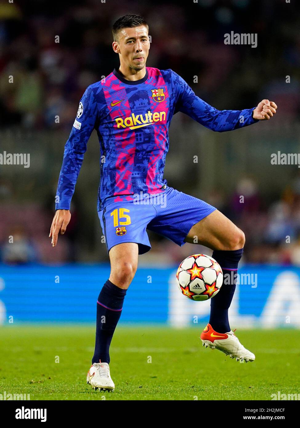Clement Lenglet of FC Barcelona during the UEFA Champions League match ...