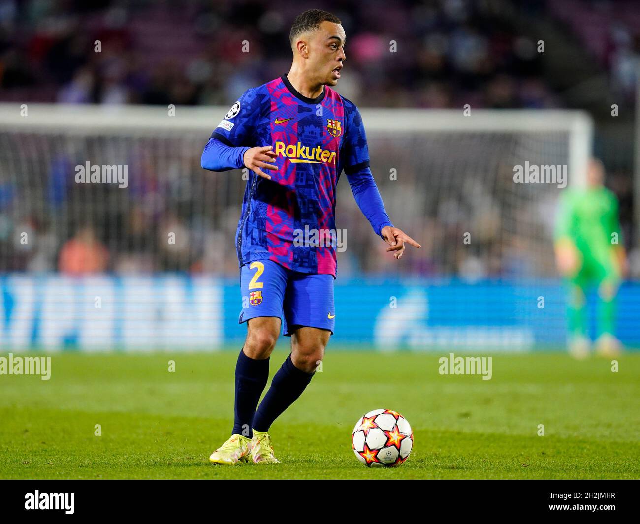 Sergino Dest of FC Barcelona during the UEFA Champions League match ...