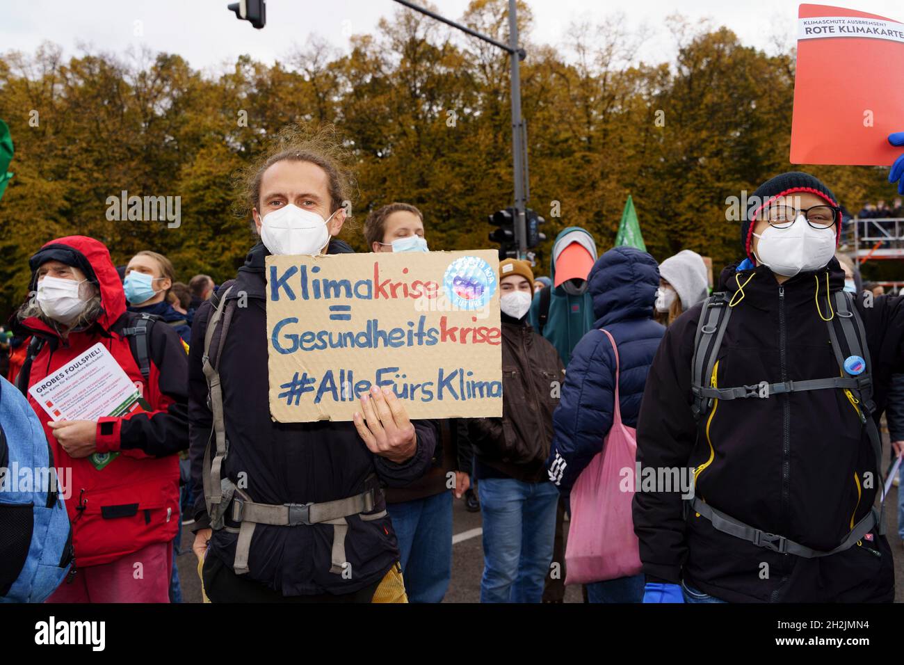 Climate demo in Berlin, Germany, 22 October 2021 Stock Photo - Alamy