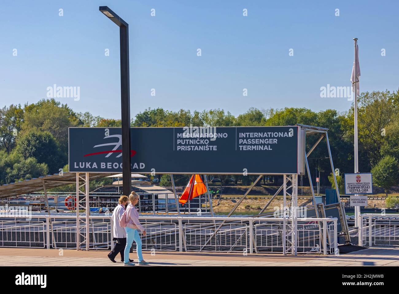 Belgrade, Serbia - October 04, 2021: International Passenger Terminal ...