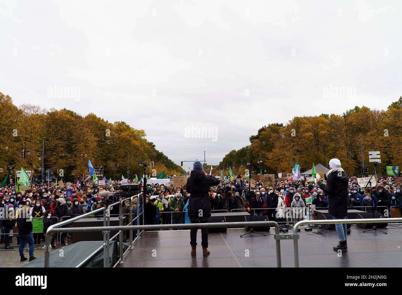 Climate demo in Berlin, Germany, 22 October 2021 Stock Photo - Alamy