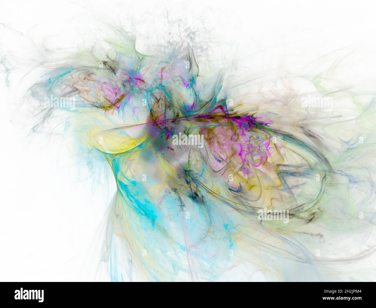 Abstract fractal background with colorful geometric pattern, digital ...