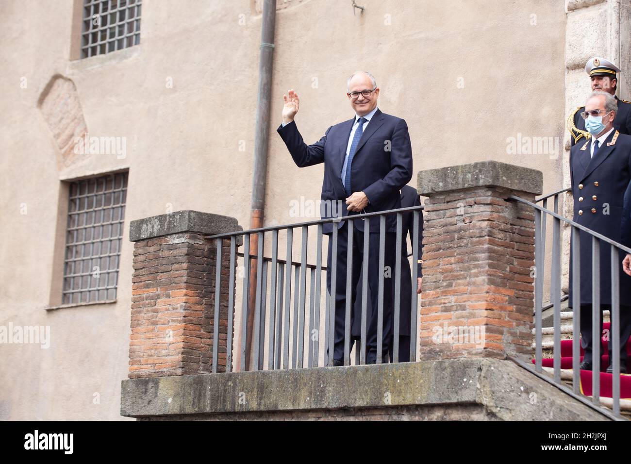 New Mayor of Rome Roberto Gualtieri arrives at Capitolium for handover ...