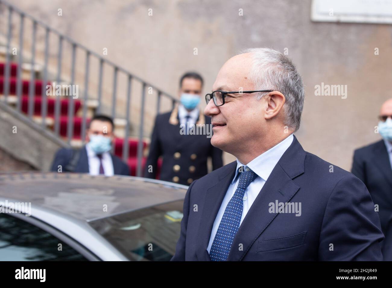 New Mayor of Rome Roberto Gualtieri arrives at Capitolium for handover ...