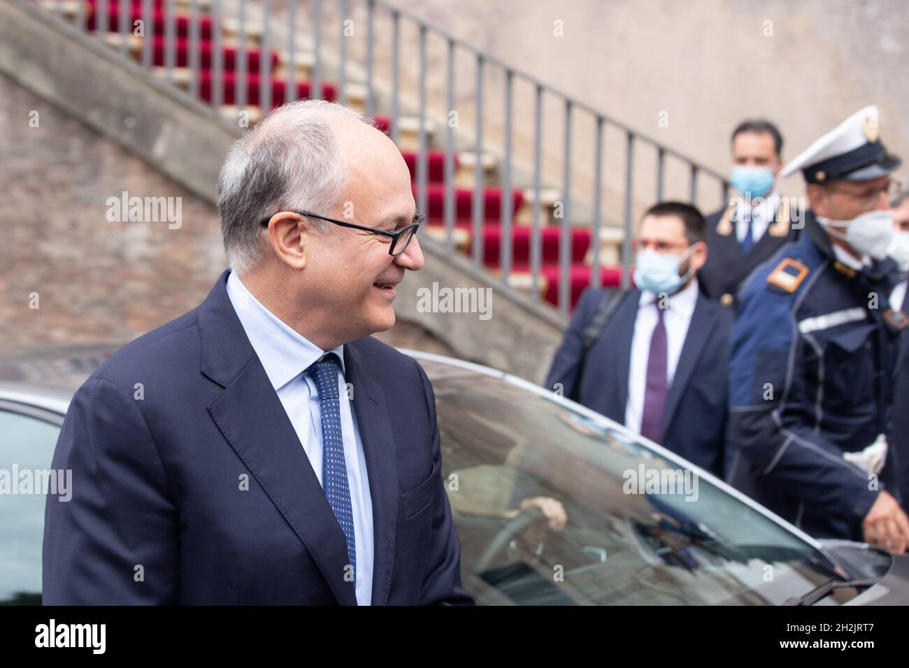 New Mayor of Rome Roberto Gualtieri arrives at Capitolium for handover ...