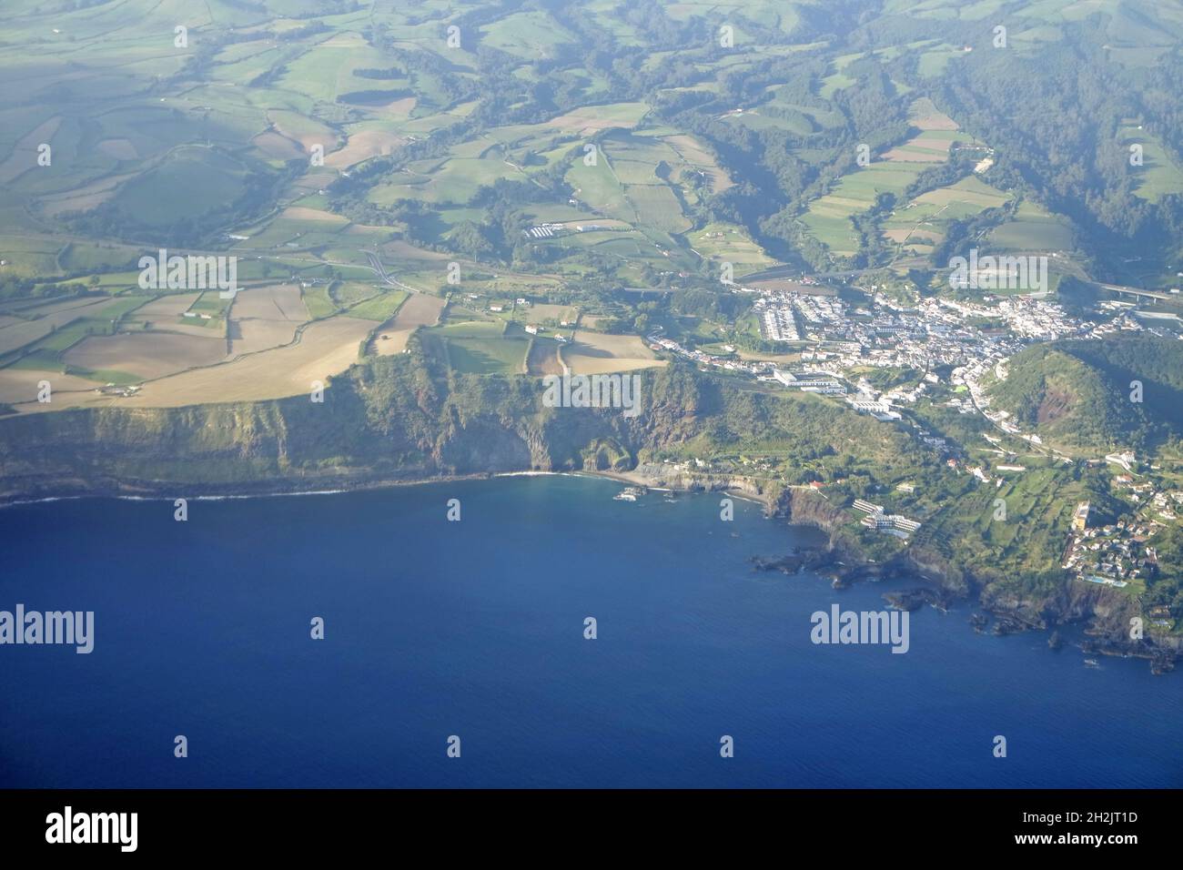 aerial from azores island sao miguel Stock Photo - Alamy
