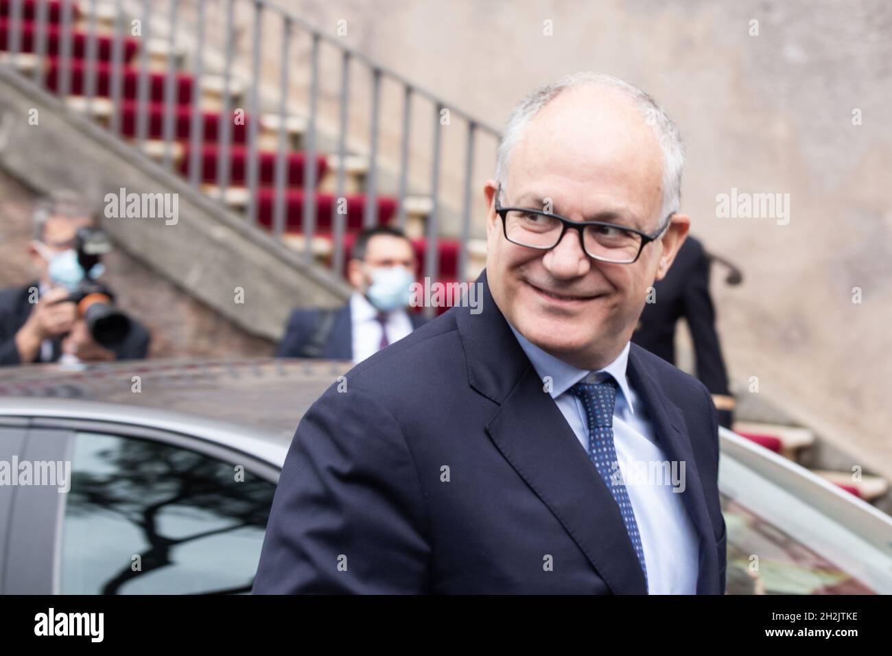 New Mayor of Rome Roberto Gualtieri arrives at Capitolium for handover ...
