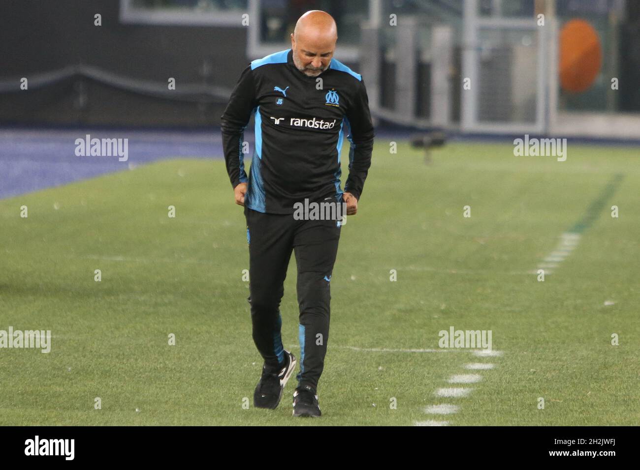 Coach Jorge Sampaoli of Olympique de Marseille during the UEFA Europa ...