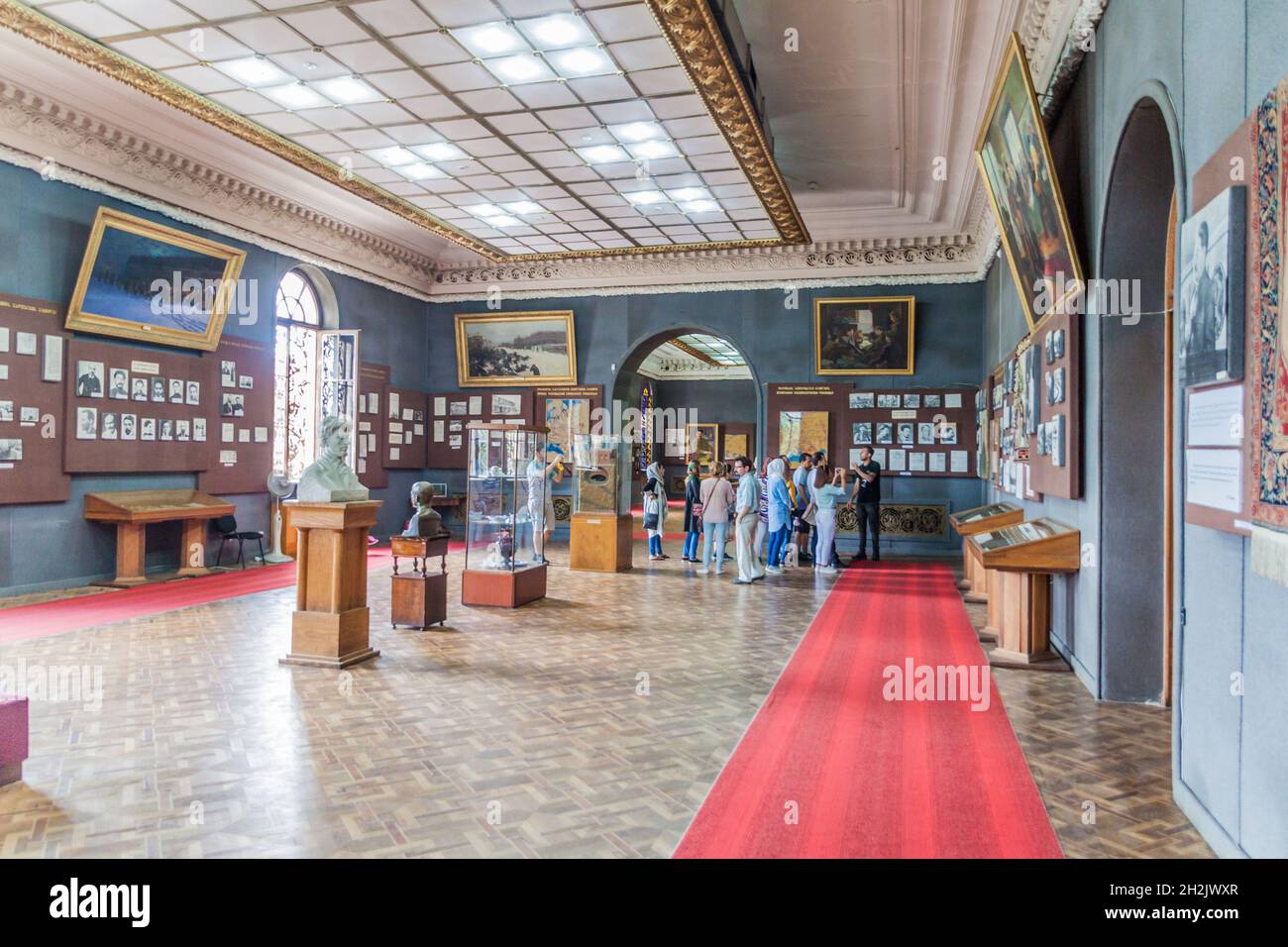 GORI, GEORGIA - JULY 15, 2017: Interior of Stalin museum in Gori town ...