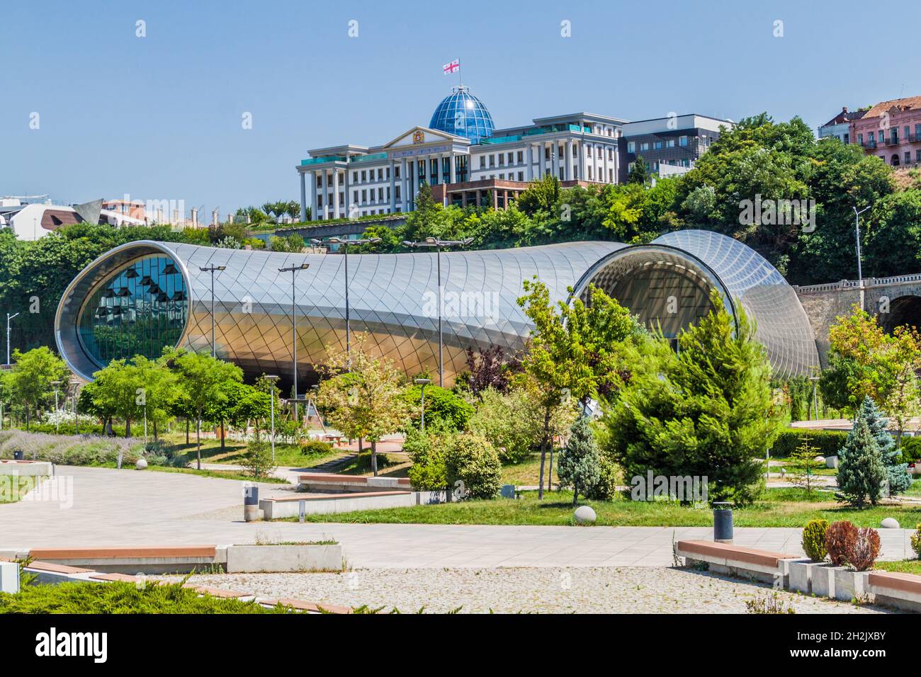 TBILISI, GEORGIA - JULY 17, 2017: Music Theater and Concert Hall in ...