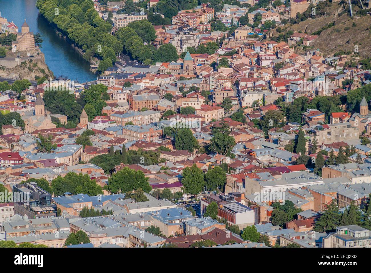 Aerial view of Tbilisi, capital of Georgia Stock Photo - Alamy