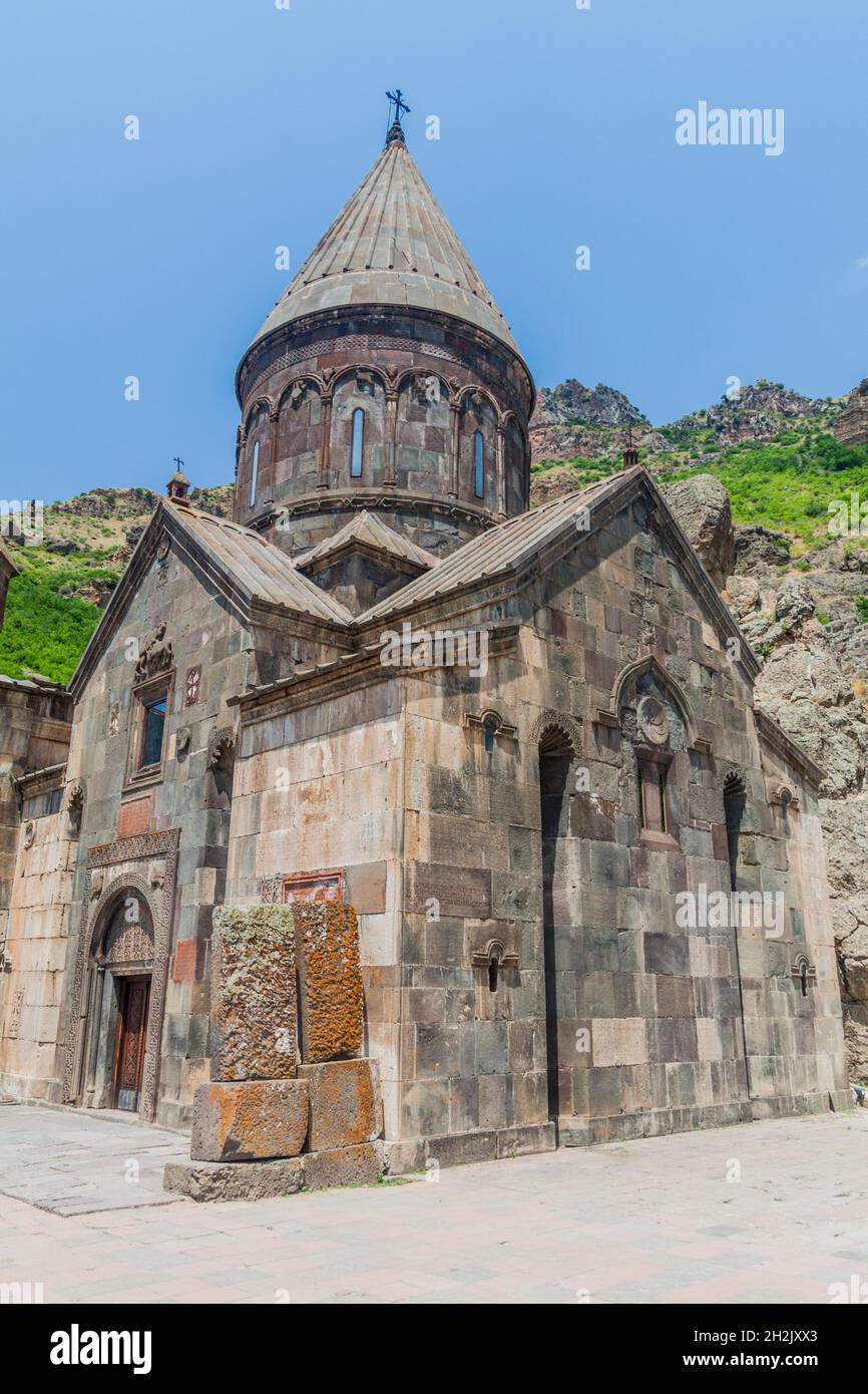 Church at Geghard monastery in Armenia Stock Photo - Alamy