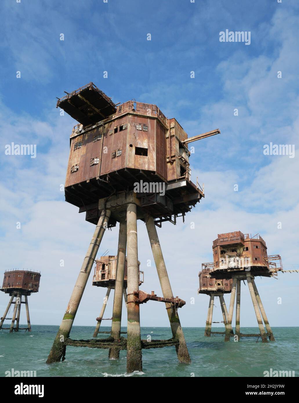 Red Sands Fort, Thames Estuary Stock Photo - Alamy