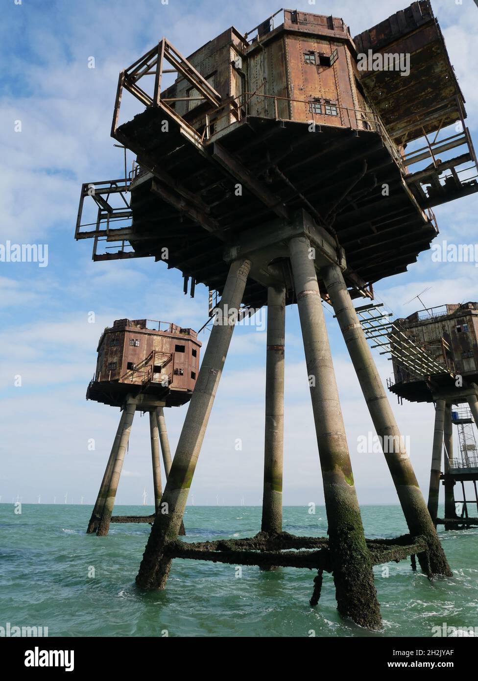 Red Sands Fort, Thames Estuary Stock Photo - Alamy