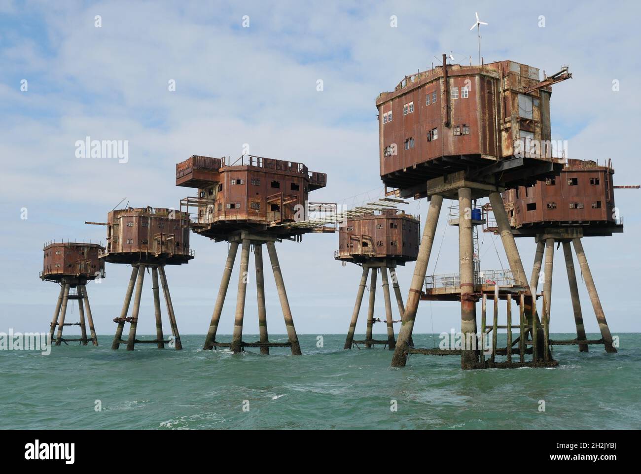 Red Sands Fort, Thames Estuary Stock Photo - Alamy