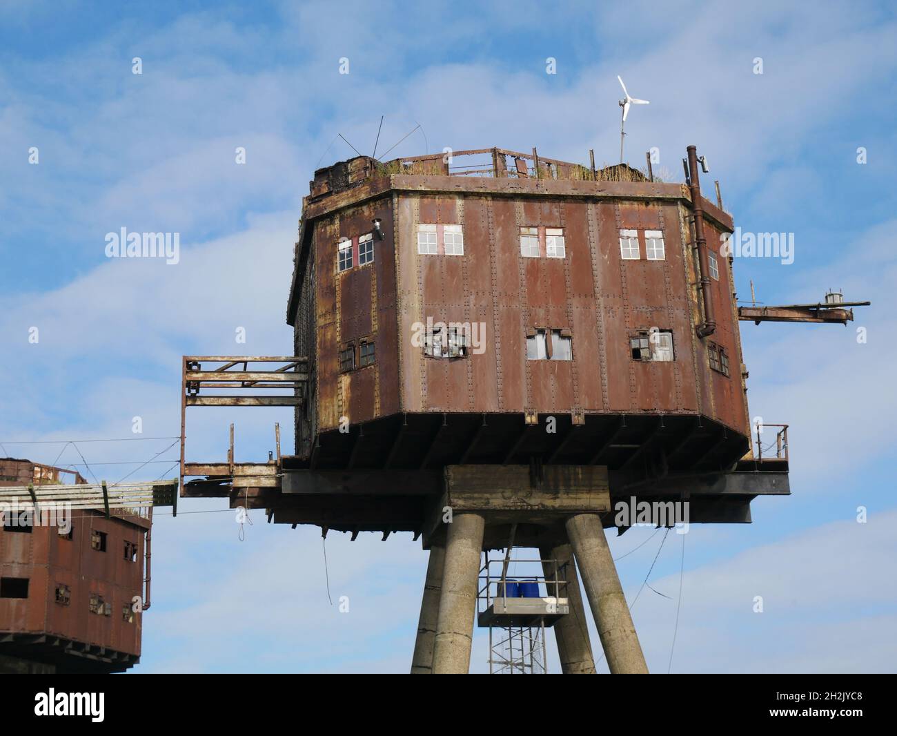 Red Sands Fort, Thames Estuary Stock Photo - Alamy