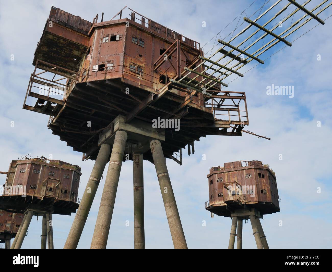 Red Sands Fort, Thames Estuary Stock Photo - Alamy