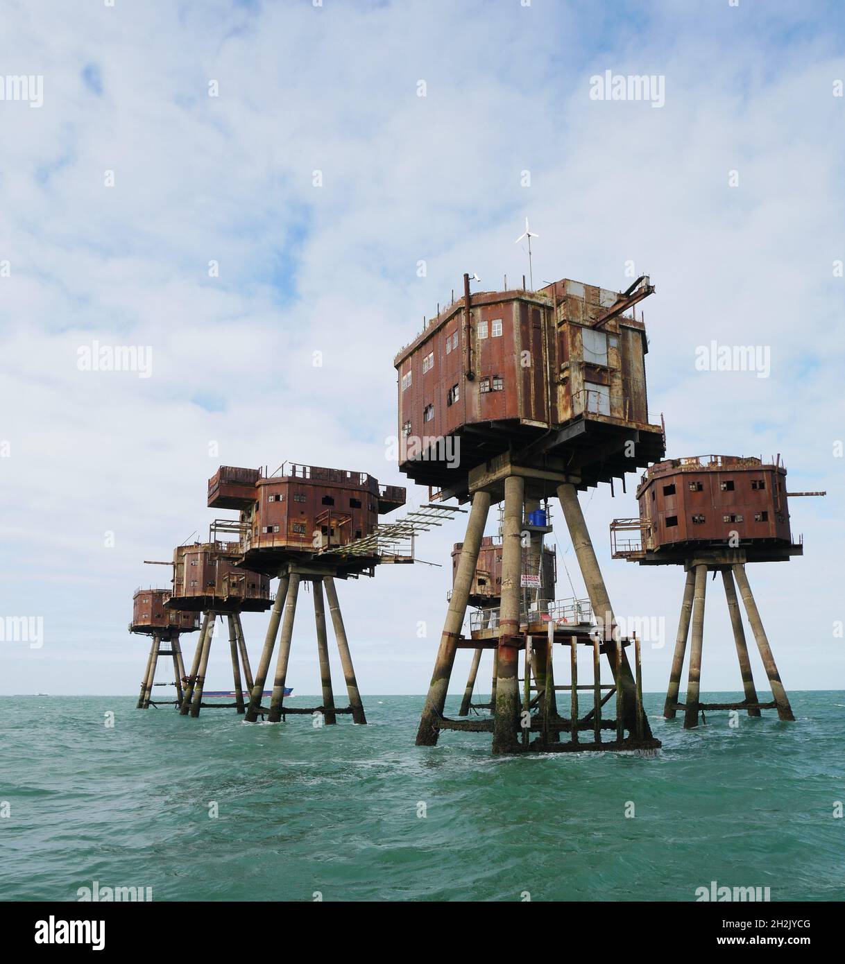Red Sands Fort, Thames Estuary Stock Photo - Alamy