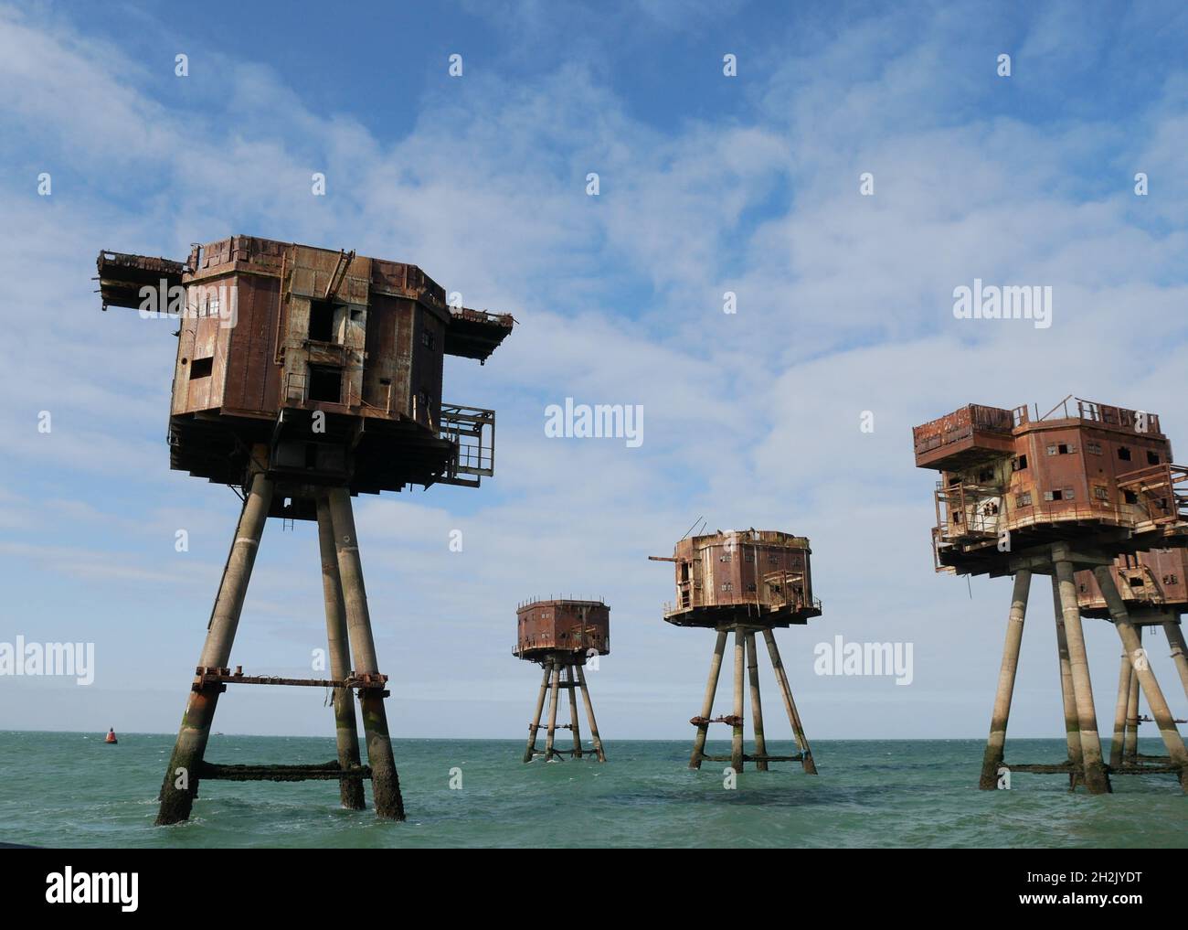 Red Sands Fort, Thames Estuary Stock Photo - Alamy