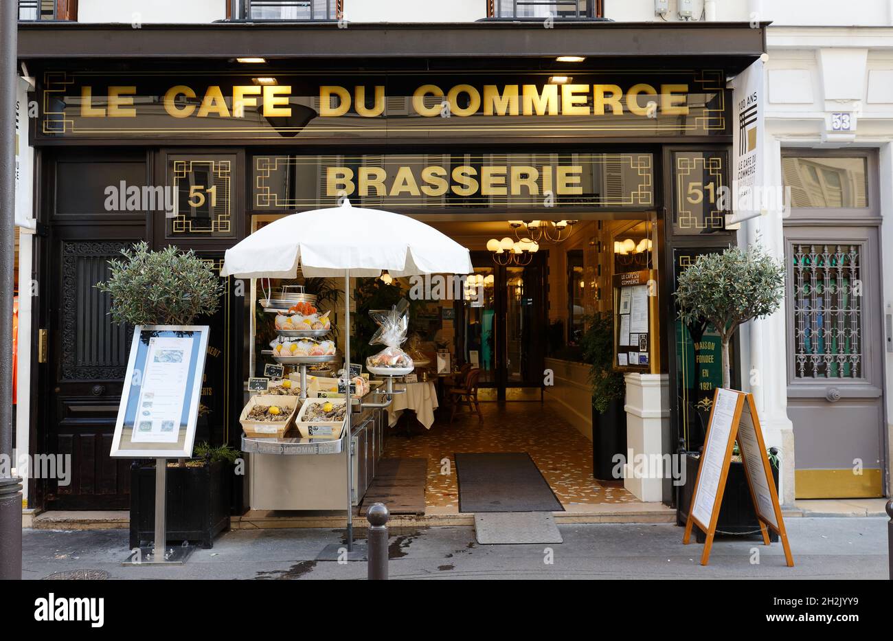 Old french cafe interior hi-res stock photography and images - Alamy